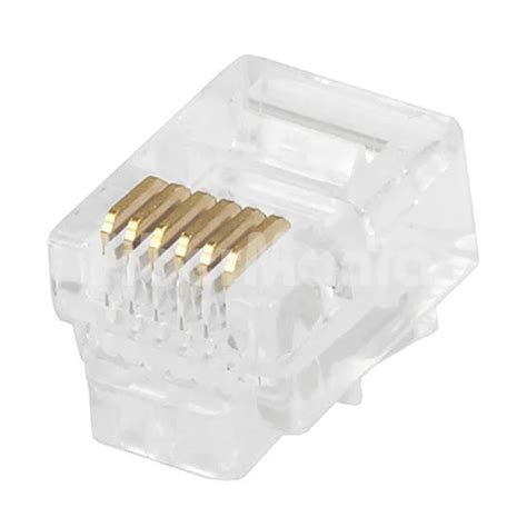 Cat3 Utp Rj12 6p6c Modular Plug Fibermania