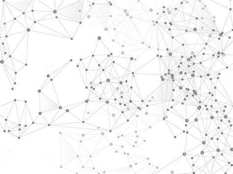 Gometric Plexus Structure Cybernetic Concept Stock Vector Illustration Of Matrix Greyscale