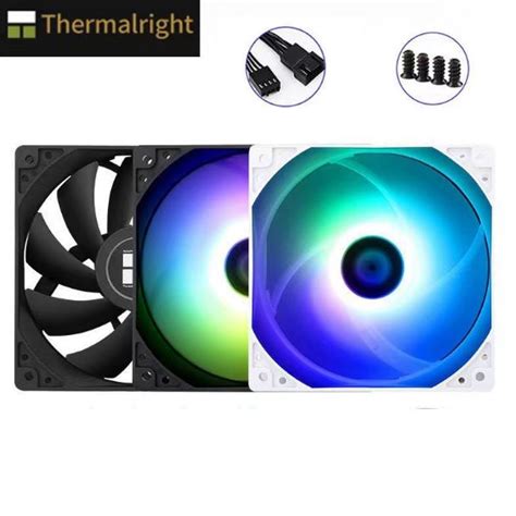 Thermalright TL C12C TL C14C 120mm 140mm Fan Clockwise ARGB PWM Single Fan For PC Cases Shopee