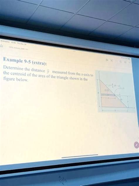 Example 9 5 Extra Determine The Distance Y̅ Measured From The X Axis To The Centroid Of The