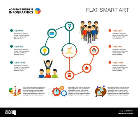 workflow infographic slide template stock vector image and art alamy