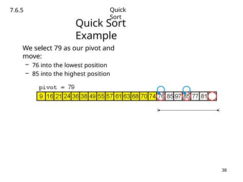 Quick Sort Complete Example Ds Lecture Notes Ppt
