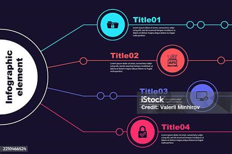 폴더 및 잠금 컴퓨터 Api 인터페이스 모니터 잠금 및 확인 표시를 설정합니다 비즈니스 인포그래픽 템플릿입니다 벡터 개념에 대한