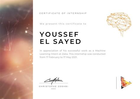 Youssef El Sayed On Linkedin Internship Lifelonglearning