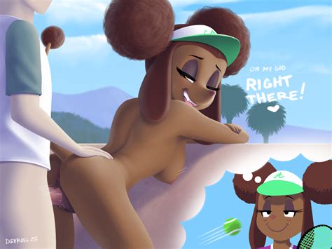 Rule Anthro Anthro Penetrated Ball Bottomless Breasts Canid Canine Canis Clothed