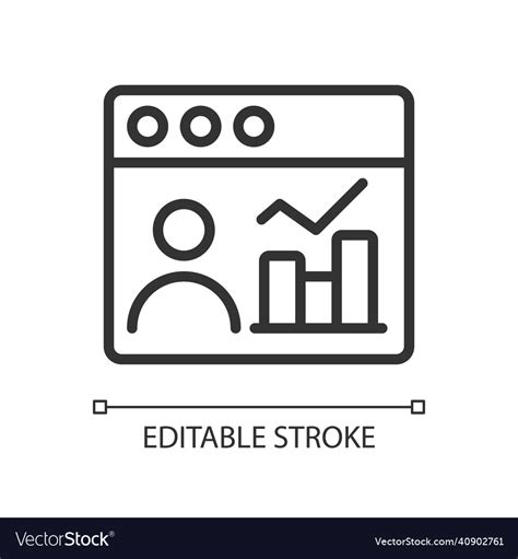 Social Media Data Mining Linear Pixel Perfect Icon