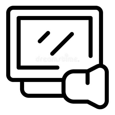 Computer Displaying Warning Message With Attached Loudspeaker Icon