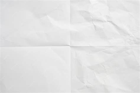 Premium Photo White Folded And Wrinkled Paper Texture Background