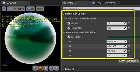 Creating And Using Material Instances Unreal Engine 427 Documentation