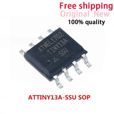 10pcs 100 New ATTINY13 ATTINY13A TINY13A ATTINY13A SSU SOP 8 Chipset