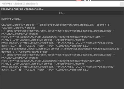 C Problems With Package Of Android Ads For Unity 6 6000026f1 Lts Stack Overflow