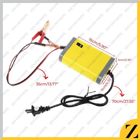 Jual Alat Cas Aki Motor Charger Aki Mobil Portable A Volt Shopee Indonesia