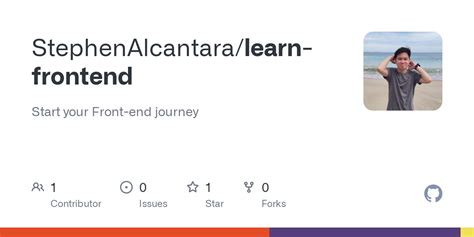 Github Stephenalcantaralearn Frontend Start Your Front End Journey