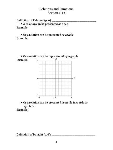 1 1a Relations And Functions Pdf Function Mathematics Logic