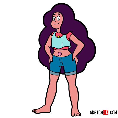 How To Draw Stevonnie Steven Universe Sketchok Easy Drawing Guides