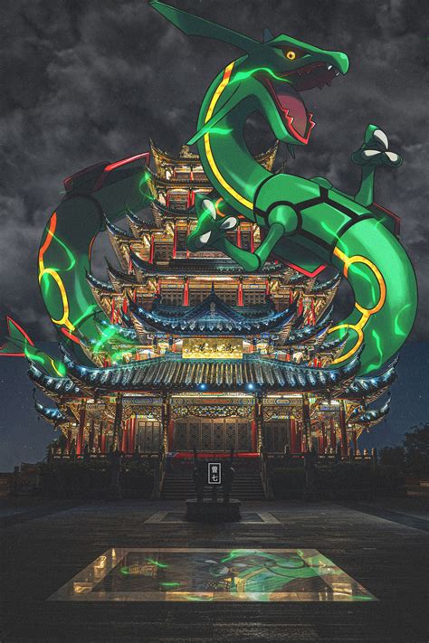 Rayquaza Pokemon Art Rikelmy Roberto