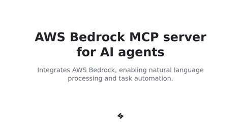 aws bedrock mcp server for ai agents