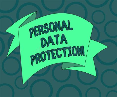 Writing Note Showing Personal Data Protection Business Photo