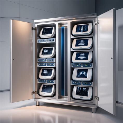 Modern Cabinet Of Radiology And Ultrasound Tools Premium Ai Generated