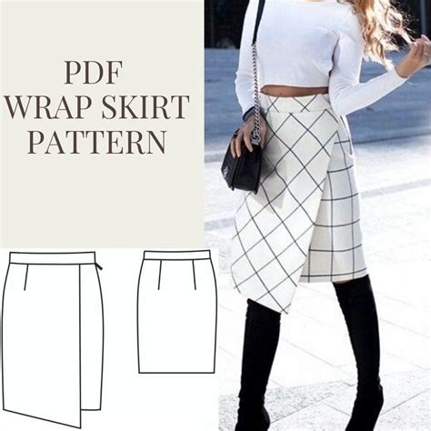 Wrap Skirt Sewing Pattern Sewing Pattern Pattern Sewing Pdf Sewing