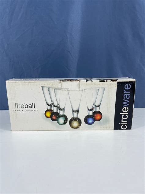 Circleware Fireball Shot Glasses Set Of 6 Etsy