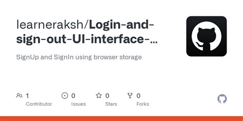 Github Learneraksh Login And Sign Out Ui Interface Using Html Css Javascript Signup And