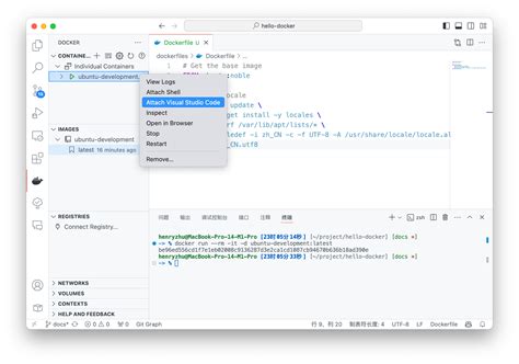 在 Vscode 使用 Docker 进行开发 Hello Docker