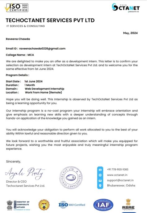 Raveena Chawda On Linkedin Internship Webdevelopment Techoctanet Octanet Newbeginnings