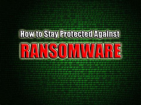 How To Stay Protected Against Ransomware YouTube