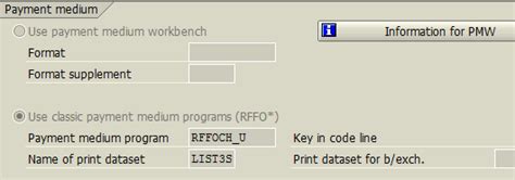 Solved Payment Medium Workbench And F110 Sap Community