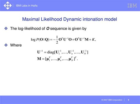 Ppt Maximum Likelihood Dynamic Intonation Model For Concatenative Text To Speech System