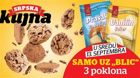 U Sredu čak Tri Poklona Uz Blic „srpska Kujna“ Vanil šećer I Prašak Za Pecivo Blic