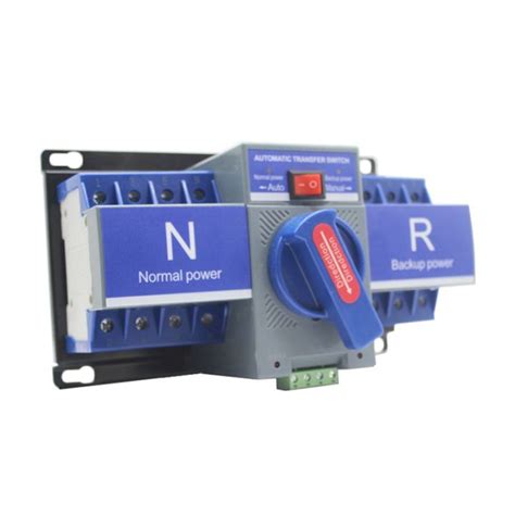 automatic transfer switch 63a 4p automatic dual power transfer switch