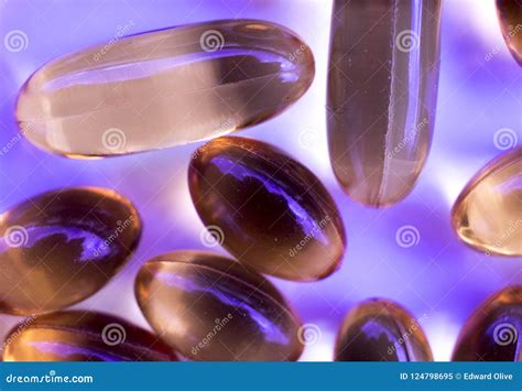 Cod Fish Liver Oil Capsules Stock Image Image Of Nutritional Health
