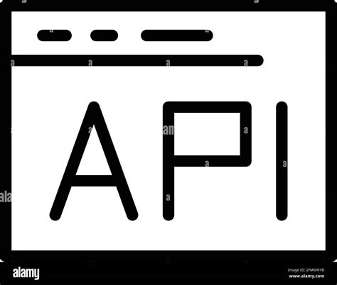 Api Gear Web Window Icon Outline Api Gear Web Window Vector Icon For Web Design Isolated On