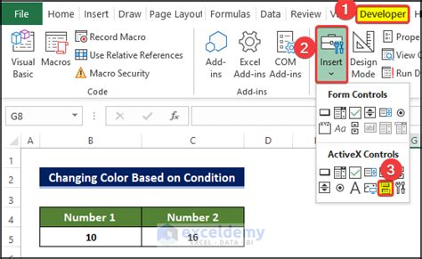 How To Change The Color Of The Toggle Button When Pressed In Excel Examples