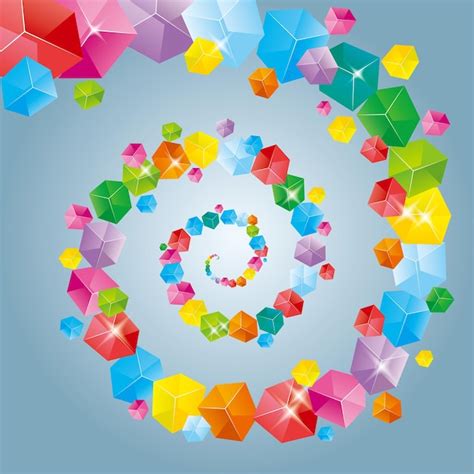 Premium Vector The Abstract Element Of The Cube The Background Is Blue