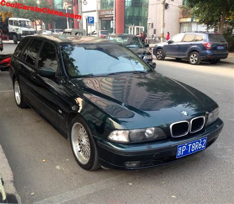 The E39 Bmw 5 Series Touring Is A Pretty Green Wagon In China
