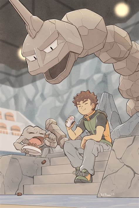 Brock Onix And Geodude Pokemon And 2 More Drawn By Dukehooverart Danbooru