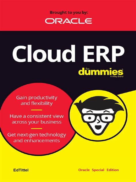 Oracle Cloud Erp For Dummies Pdf Enterprise Resource Planning Cloud Computing
