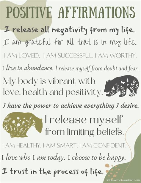 Free Printable Positive Affirmations To Tell Yourself Daily 1200x1800