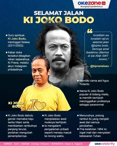 Ki Joko Bodo Meninggal Dunia Istri Mutlak Sakit Bukan Diguna Guna E