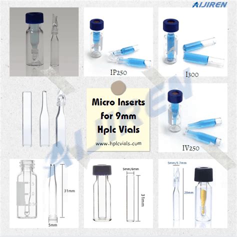Clear Glass Micro Inserts For 9mm Hplc Vials Lab Vials Manufacturer
