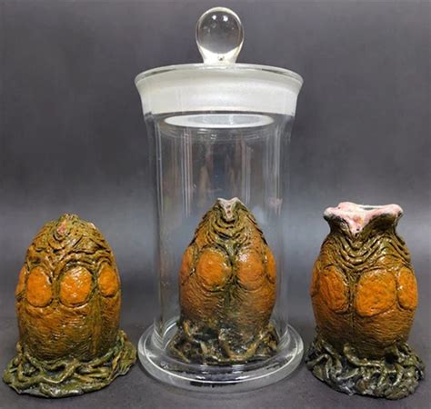 Alien Egg Jar Xenomorph Egg Glass Jar Xenomorph Larva Movie Prop Replica Model In The Movie Etsy