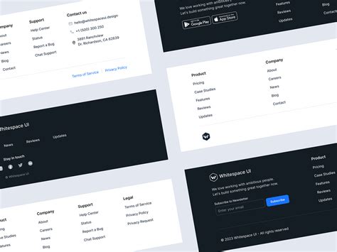Footer Ui Designs Themes Templates And Downloadable Graphic Elements