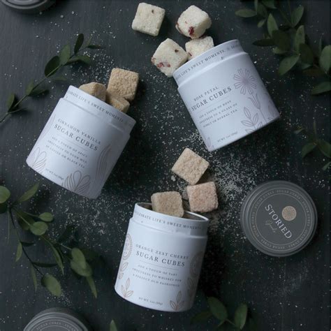 Sweet Sugar Cube Tins With Scandanavian Style Created By Watermark Design World Brand Design