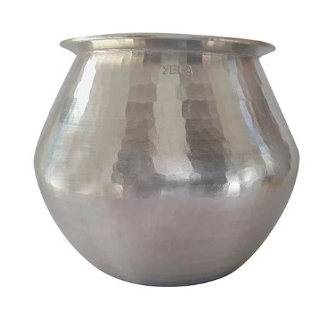 Metal Polished Yela Eeya Chombhu Kundu Shape Tin Vessel For Rasam Vessel At ₹ 5200kg In