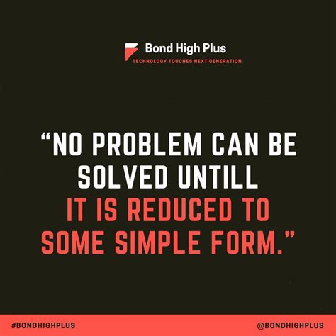 solve problems with simplicity