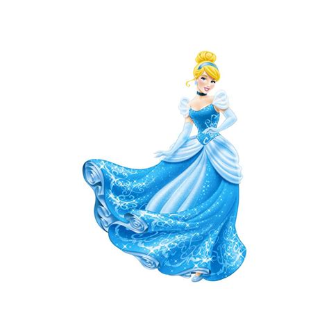 Cartoon Princess Cinderella Twinkling Dress Disney Transpare Inspire