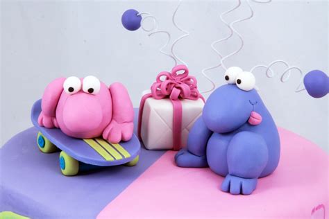 Flour And Fondant Nerds Candy On A Cake